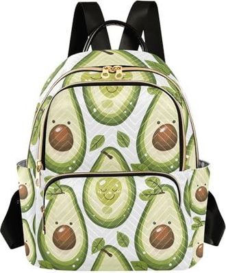 Mnsruu Mini sac à dos pour femme, vert avocat, fruits tropicaux, petit sac à dos tendance pour femme, sac à dos décontracté, Multi313, M