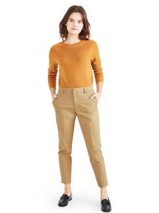Dockers Womens Slim Chino Refined Chinos, Harvest Gold, 28 R