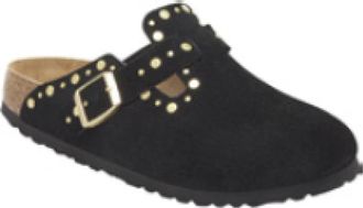 Birkenstock Femme, Chaussures, Noir, Taille: 38 EU Boston Rivet Narrow Fit