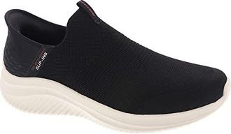 Skechers Chaussures &agrave; Enfiler Mains Libres pour Homme : Baskets Ultra Flex 3.0 Smooth Step, Noir/Noir, Pointure 41, Noir, 10 US Wide