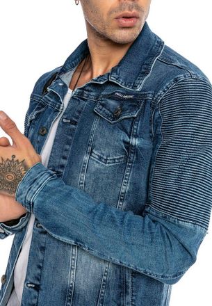 Red Bridge Jeansjacke im Biker-Stil Premium Denim Biker-Stil