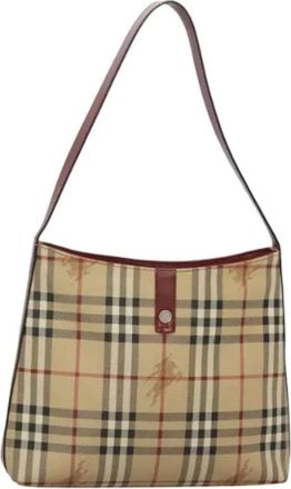 Burberry Pre-owned Cuir sacs-main - Femme - Pre-owned - Beige - Taille: ONE Size