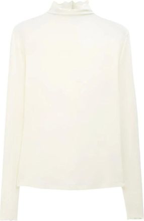 Filippa K Femme, Pulls, Beige, Taille: 40 FR Sheer Wool Mock Top