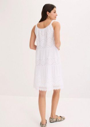 Bonprix Tr&auml;gerkleid kurzes Sommerkleid, mit Spitze, Loose Fit Passform