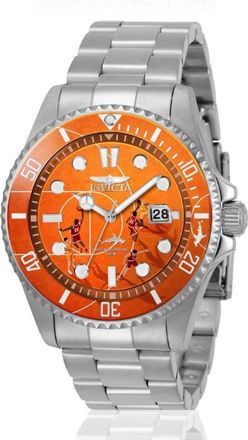 Invicta Pro Diver 51057 Herrenuhr - Quarzwerk - Edelstahl mit orangefarbenem Zifferblatt - 43 mm - Summerville
