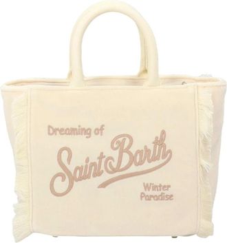 MC2 Saint Barth Femme, Sacs, Blanc, Taille: ONE Size Vanity Mini Sac &agrave; Main en Velours