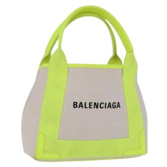 Balenciaga Sac &agrave; main en toile Pre-owned - Femme - Pre-owned - Beige - Taille: ONE Size
