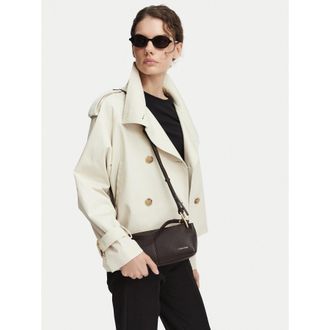 Calvin Klein Handtasche Calvin Klein Slouchy Leather Small Conv Bag LV04F3659G Braun