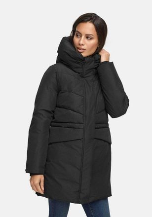 Marikoo Winterjacke Delilah mit kuschelig warmem Teddyfleece und hohem Kragen