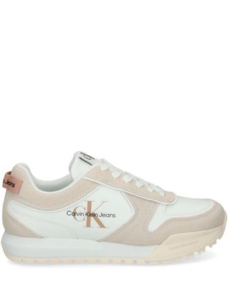 Calvin Klein Jeans baskets à logo imprimé - Blanc