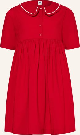 Petit Bateau Petit Bateau Kleid Mit R&uuml;schen rot
