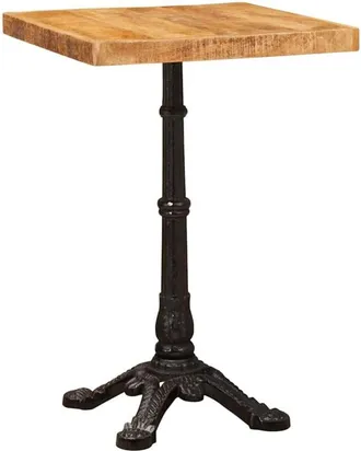 vidaXL Table bistrot Marron 50 x 50 x 76 cm Bois de mangue massif vidaXL