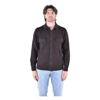 KANGRA Giacca in misto cotone e lana - Homme - Pulls - Brun - Taille: S