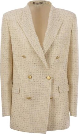 Tagliatore Doppelreihiger Blazer - Nude