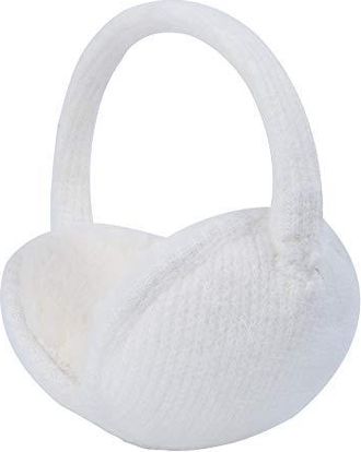 ZLYC Hiver Pliables Laine Tricoter Cache Oreilles pour Femmes Hommes(Blanc de Lait),Taille unique