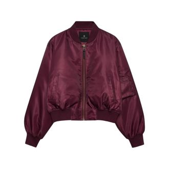 Anine Bing Leon Bomber Jacket - - Jackets - Damen - Rot - S