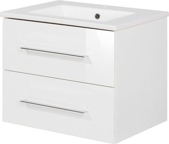 Fackelmann Waschtischunterschrank inkl. Keramikbecken b.perfekt / Soft-Close-System / Ma&szlig;e (b x h x t): ca. 63 x 51 x 48 cm