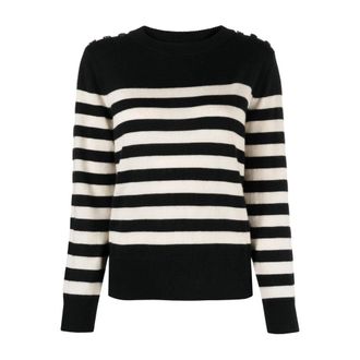 Max & Moi Sweater mariniere - - Knitwear - Damen - Schwarzk - S