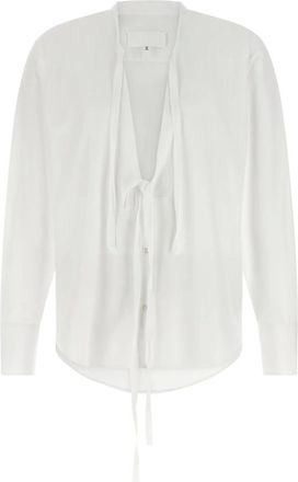 Maison Margiela Homme, Tops, Blanc, Taille: L Cotton Poplin Shirt