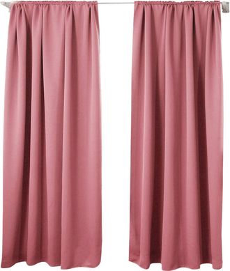 Woltu 2er Set Gardinen, Verdunklungsvorhänge für Wohnzimmer Kinderzimmer, Blickdicht, Kräusebänder für Schiene, 250 g/m², kälteschutz lichtundurchlässig, 13