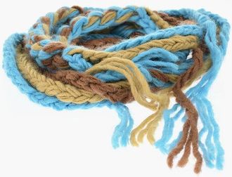 Dsquared2 Wool-Blend Cable Knit Scarf size One Size