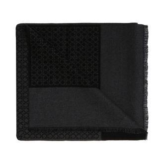 Ferragamo Logo scarf - - Accessories - Herren - Grau - ONE SIZE