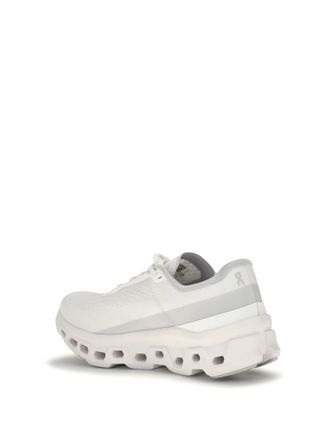 On Mens Sneakers Cloudmonster 1 White Upper: Recycled Polyester Trainers