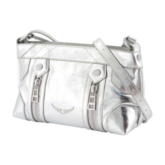 Zadig&Voltaire Womens Crossbody Bag Silver Calfskin