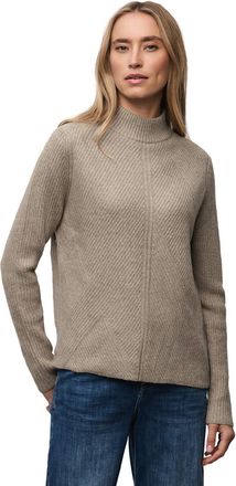 Street One Softer Strukturpullover Mocha Glow Mel. 42