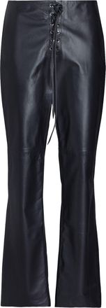 8 by YOOX LEATHER LACE-UP PANTS