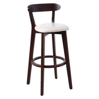 Generic Barhocker, gepolsterter Barhocker aus Holz, K&uuml;chenthekenst&uuml;hle mit niedriger R&uuml;ckenlehne und Fu&szlig;st&uuml;tze, hoher Barhocker/71 cm