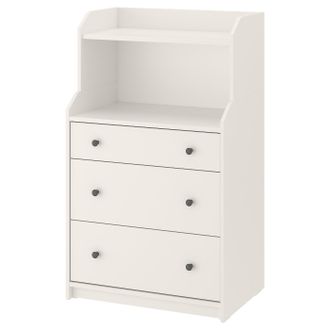 IKEA HAUGA Kommode mit 3 Schubl und Regal