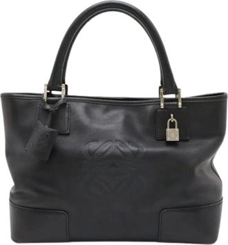 Loewe Pre-owned Cuir sacs-main - Femme - Pre-owned - Noir - Taille: ONE Size