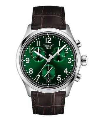 Tissot Chrono L 42mm, Schweizer Quarzwerk, Edelstahlgeh&auml;use, Lederband Herrenuhr T116.417.16.092.00