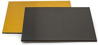 Decora 0932574 TORTENPLATTEN IM Set Gold/SCHWARZ 40X40 cm