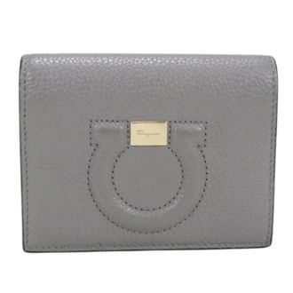 Ferragamo Portefeuille Bi-fold Pre-owned - Femme - Pre-owned - Gris - Taille: ONE Size