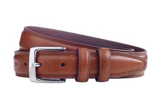 Bexley Brixton Silver - Ceinture homme marron patiné