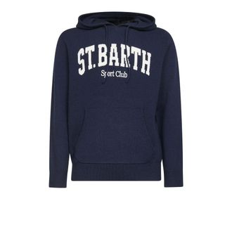 MC2 Saint Barth Homme, Sweatshirts et sweats &agrave; capuche, Bleu, Taille: XL Sb Sport 61 Emb Sweat &agrave; capuche