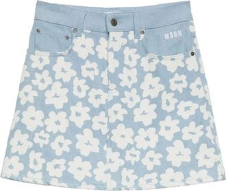 Msgm Msgm, Femme, Jupes, Bleu, Taille: 32 FR Jupe &Eacute;l&eacute;gante