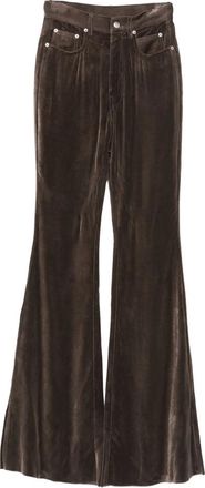 Rick Owens Velvet Flared Trousers