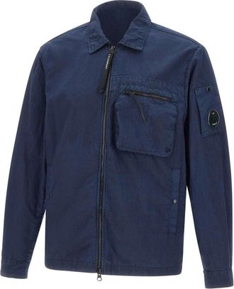 C.P. Company C.p. Company, Homme, Vestes, Bleu, Taille: M Panama-R Jacket