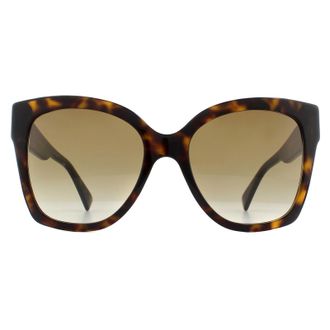 Gucci Lunettes De Soleil Gucci Gg0459s 002 D&eacute;grad&eacute; Brun De Havana