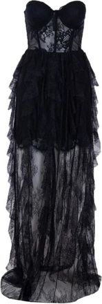 Aniye By Femme, Robes, Noir, Taille: 40 FR Robe de Soir&eacute;e Corset Brod&eacute;