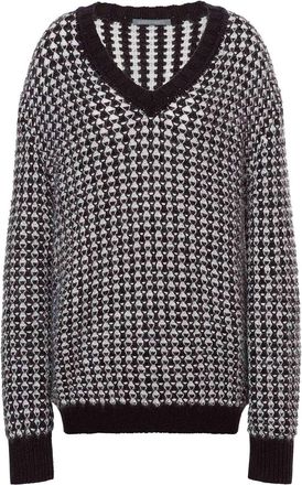 Alberta Ferretti U-Boot-Pullover - Schwarz