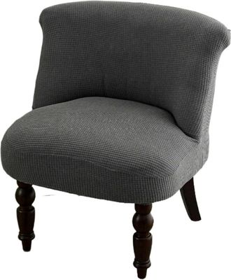 Generic Stretch Bezug F&uuml;r St&uuml;hle Ohne Armlehnen, Jacquard Stoff Spannbezug Waschbar Mit Rutschsicherung, Hunde Freundlicher M&ouml;belschutz F&uuml;r Sessel, Wohnzimmer