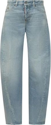 Dsquared2 Femme, Jeans, Bleu, Taille: 38 FR Jeans droits