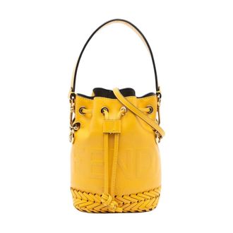 Fendi Sac seau en cuir Pre-owned - Femme - Pre-owned - Jaune - Taille: ONE Size