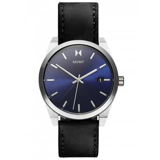 MVMT Lederuhr mit Datumsfenster - - Accessories - Herren - Schwarzk - ONE SIZE