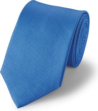 CHARLES TYRWHITT Strukturierte Krawatte aus Seide - Kobaltblau