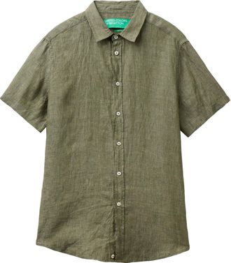 Benetton Herren 5bku5qjh8 Hemd, 95y Armeegr&uuml;n, 56